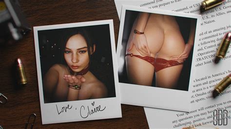 Rule 34 1girls 3d Ass Blowing Kiss Blue Eyes Brown Hair Butt Claire Redfield Light Skinned