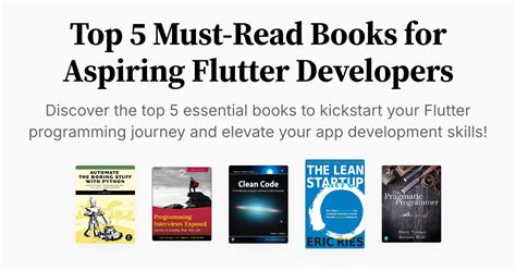 Top 5 Must Read Books For Aspiring Flutter Developers Summary And Audio