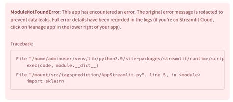Cloud Deployment Error ☁️ Community Cloud Streamlit