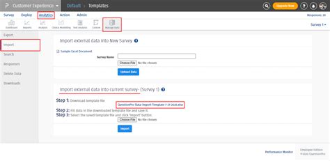 Customer Experience Import External Data Into Existing Survey