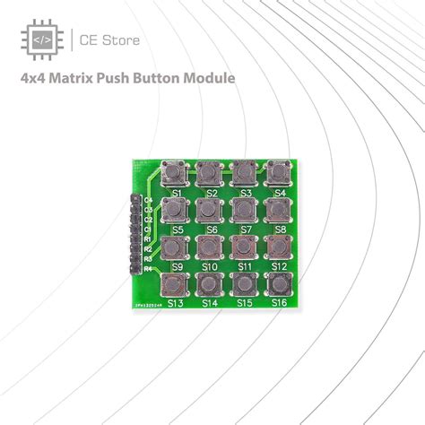 4×4 Matrix Push Button Module Ce Store