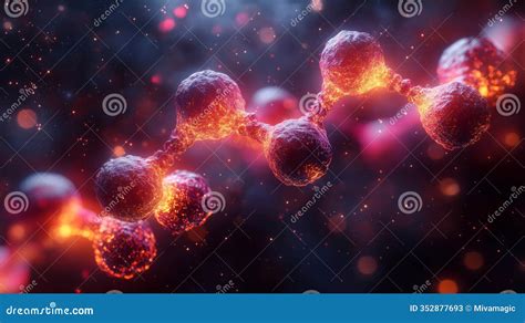 Exploring The Dynamic Interactions Of Molecules In Chemistry Stock
