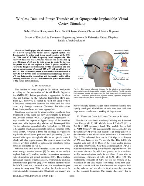 Pdf Real Time Fully Wireless Implantable Optogenetics Visual Cortical Stimulator