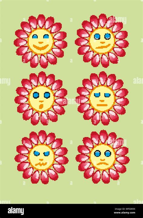 Beautiful And Funny Yellow Smiley In A Small Set Of Sun Vector Illustration Stock Vector Image