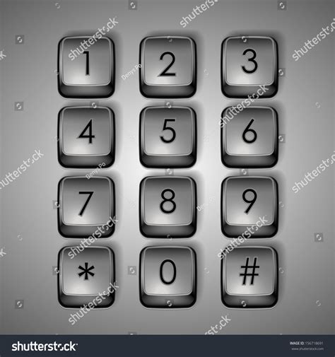 Keypad Buttons Stock Vector Shutterstock