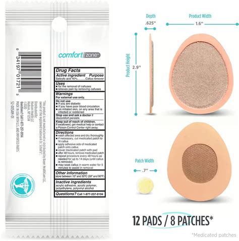 Comfort Zone Medicated Callus Removers Salicylic Acid Treatment 8