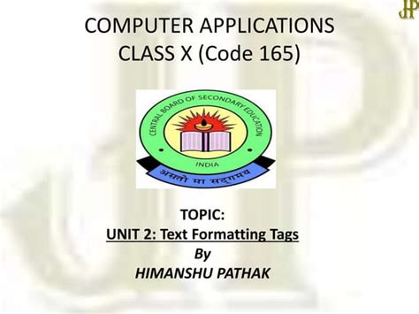html text formatting tags pptx