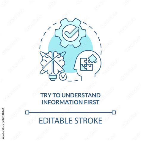 Improve Information Understanding Concept Turquoise Icon Memorization