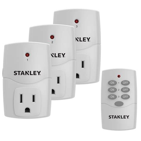 Stanley 3 Pack Indoor Remote Control System Stanley Plug