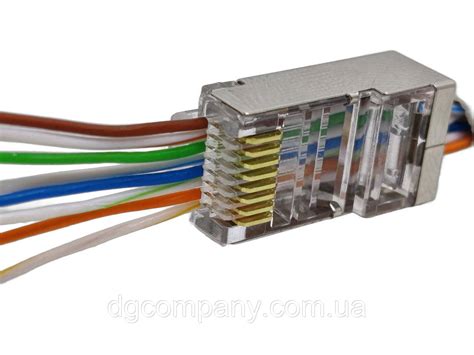 Коннектор компьютерный Rj45 6 категории проходной экранированный продажа цена в Харькове