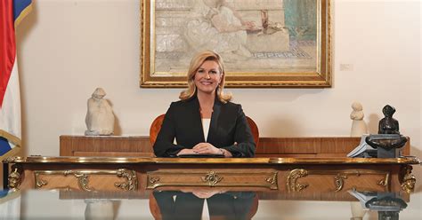 Kolinda Grabar Kitarović President Of The Republic Of Croatia Gesichter Der Demokratie