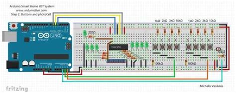 Basados en Arduino casero elegante IOT sistema Paso Botones y fotocélula askix