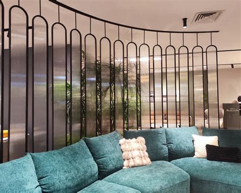 Custom Steel Glass Partitions Glass Metal Divider For Privacy