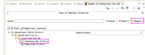 How To Skip Webdriver Test In Testng
