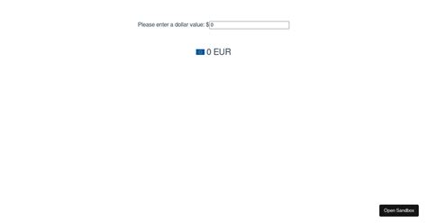 Currency Converter Example Codesandbox