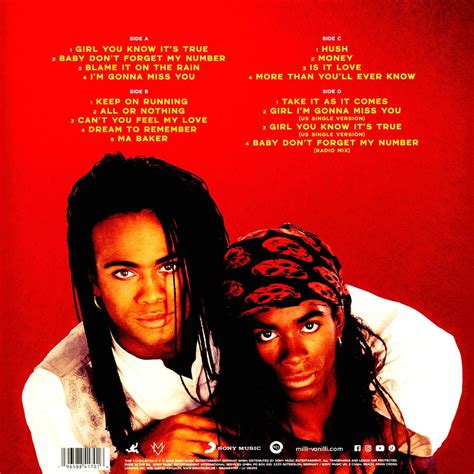 Milli Vanilli The Best Of Milli Vanilli Colored Vinyl Edition Vinyl