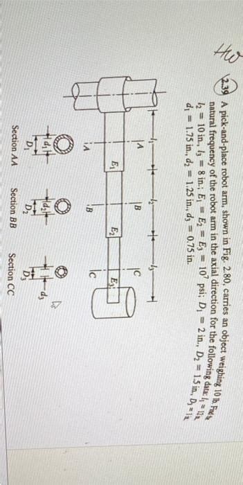 Solved 39 A Pick And Place Robot Arm Shown In Fig 280