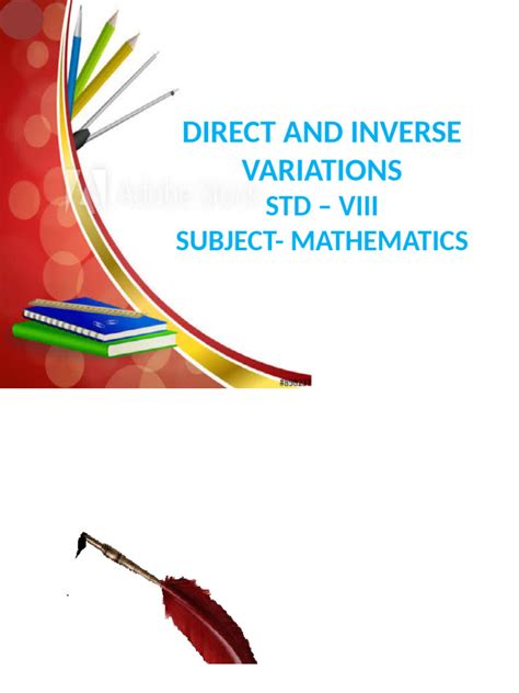 Class 8 Maths Direct And Inverse Variation Pdf Speed Length