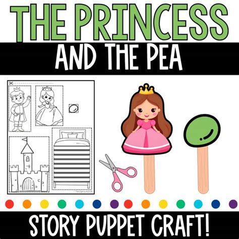 The Princess And The Pea Puppet Craft The Princess And The Pea Story Craft