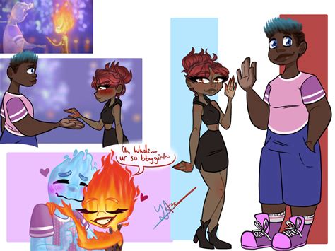 Wade X Ember By Yarart123 On Deviantart