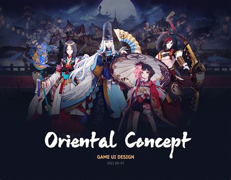 oriental concept game ui design on behance