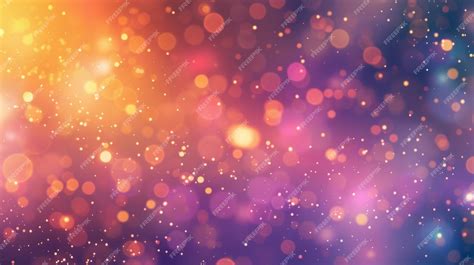 Abstract Bokeh Background With Warm And Cool Tones Premium Ai Generated Image