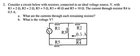 solved 2 consider a circuit below with resistors connected
