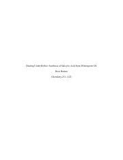 Experiment Synthesis Of Salicylic Acid From Wintergreen Oil Course Hero