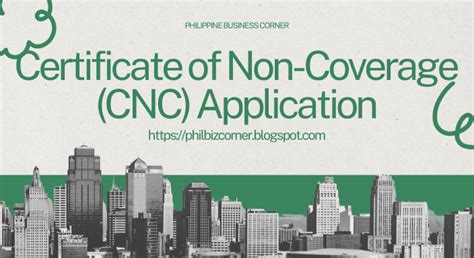 Certificate Of Non Coverage Cnc Application