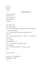 CSCI 127 Programming HW Assignments Docx Irene Guan 12 29 16 CSCI 127