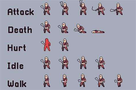 Snow Enemy 2d Sprites Pixel Art By Free Game Assets Gui Sprite Tilesets