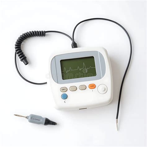 A Compact Portable Ecg Machine With Coiled Electrode Leads Placed On