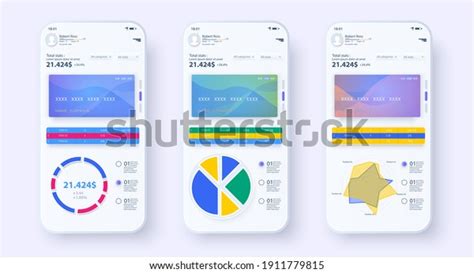 온라인 뱅킹 모바일 앱 Ui Ux 스톡 일러스트 1911779815 Shutterstock