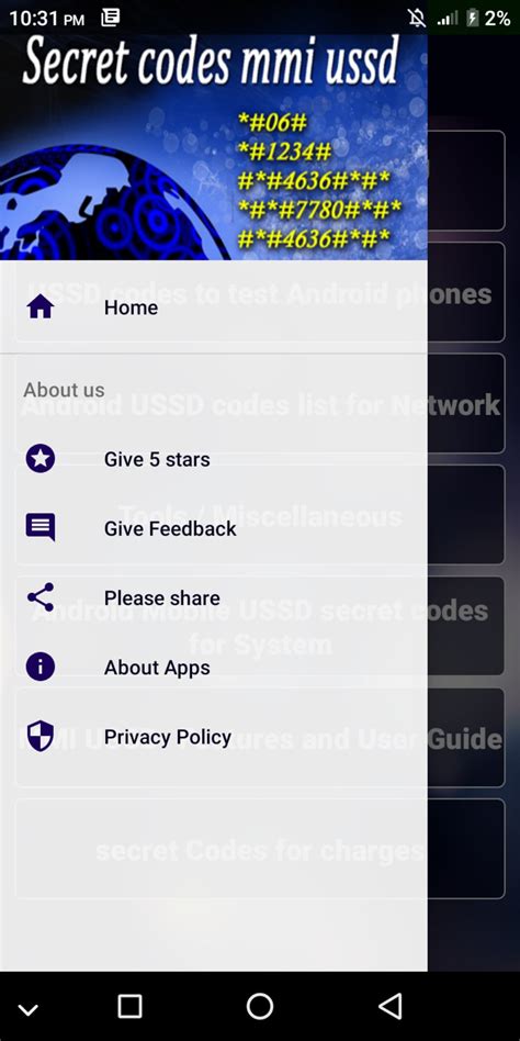 Secret Codes Mmi Ussd Para Android Download
