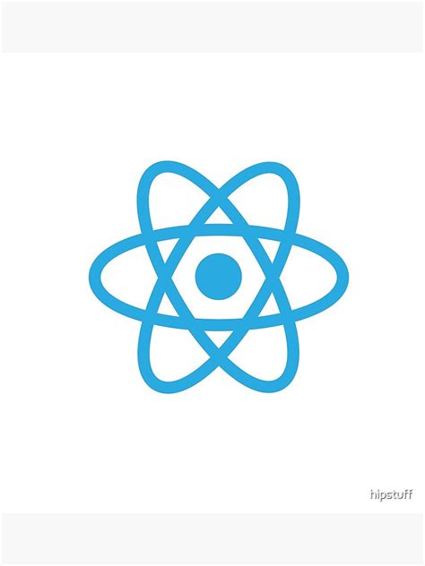 React JS Logo Art Print For Sale By Hipstuff Redbubble