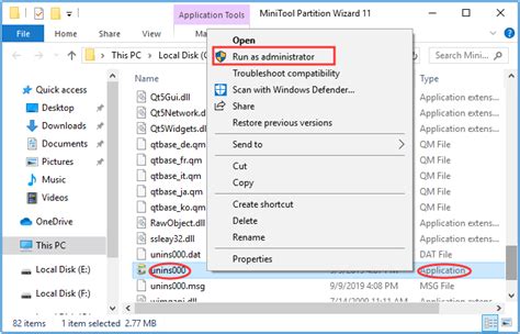 Solved You Dont Have Sufficient Access To Uninstall Minitool