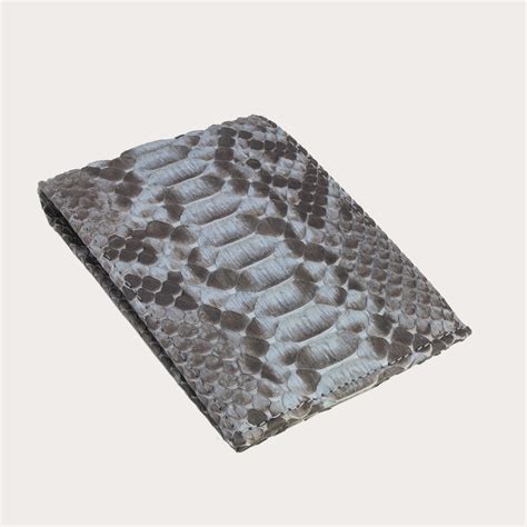 Portefeuille Homme En Python Avec Portemonnaie Dusty Blue