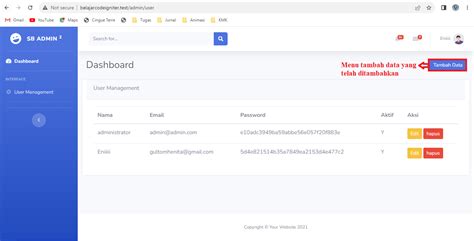 Langkah Langkah Membuat Form Tambah Edit Dan Hapus Data Menggunakan
