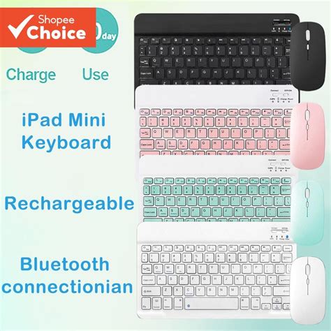 10inch Wireless Bluetooth Keyboard Mouse For Laptop Mobile Keyboard Mini Bluetooth Shopee Malaysia