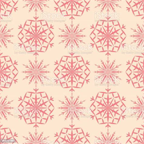 눈송이 완벽 한 패턴입니다 크리스마스 요소와 체리 레드 배경 0명에 대한 스톡 벡터 아트 및 기타 이미지 0명 눈송이 디자인 Istock