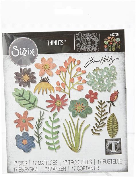 Sizzix Thinlits Die Set 17pk Funky Floral 1