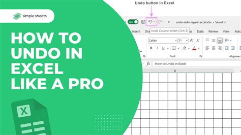 How To Undo In Excel Like A Pro