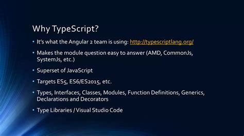 angle forward with typescript ppt