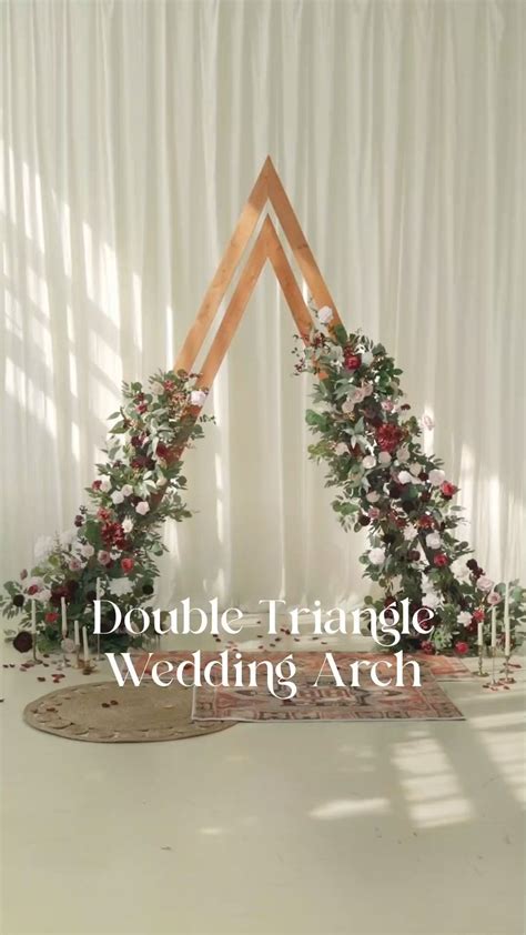 Double Triangle Wedding Arch Artofit