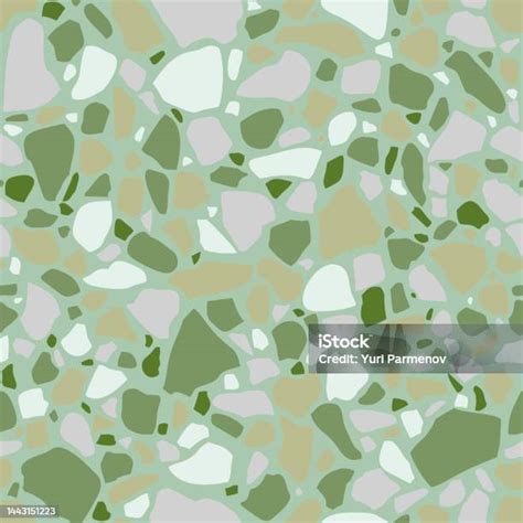 테라조 바닥 원활한 패턴 광택 바위 표면 컬러 모자이크 바닥 파스텔 녹색과 흰색 색상의 작은 무작위 대리석 자갈 벡터 0명에 대한 스톡 벡터 아트 및 기타 이미지 Istock