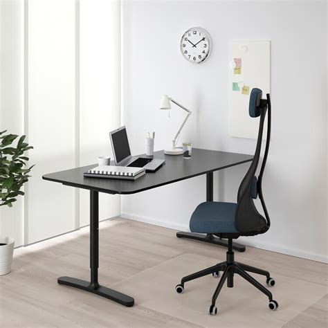 Ikea Bekant Desk Black Stained Ash Veneerblack At Jennifer Lyman Blog