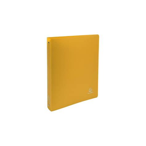 Classeur 4 Anneaux Semi Rigide Polypropylène Format A4 Jaune Exacompta