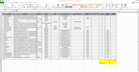 creating bom from template