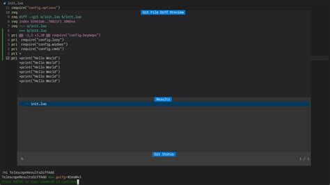 What Highlight Groups Does Telescope Use In Git File Diff Preview R