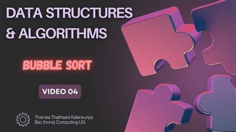 Data Structures And Algorithms Sorting Methods Bubble Sort Youtube